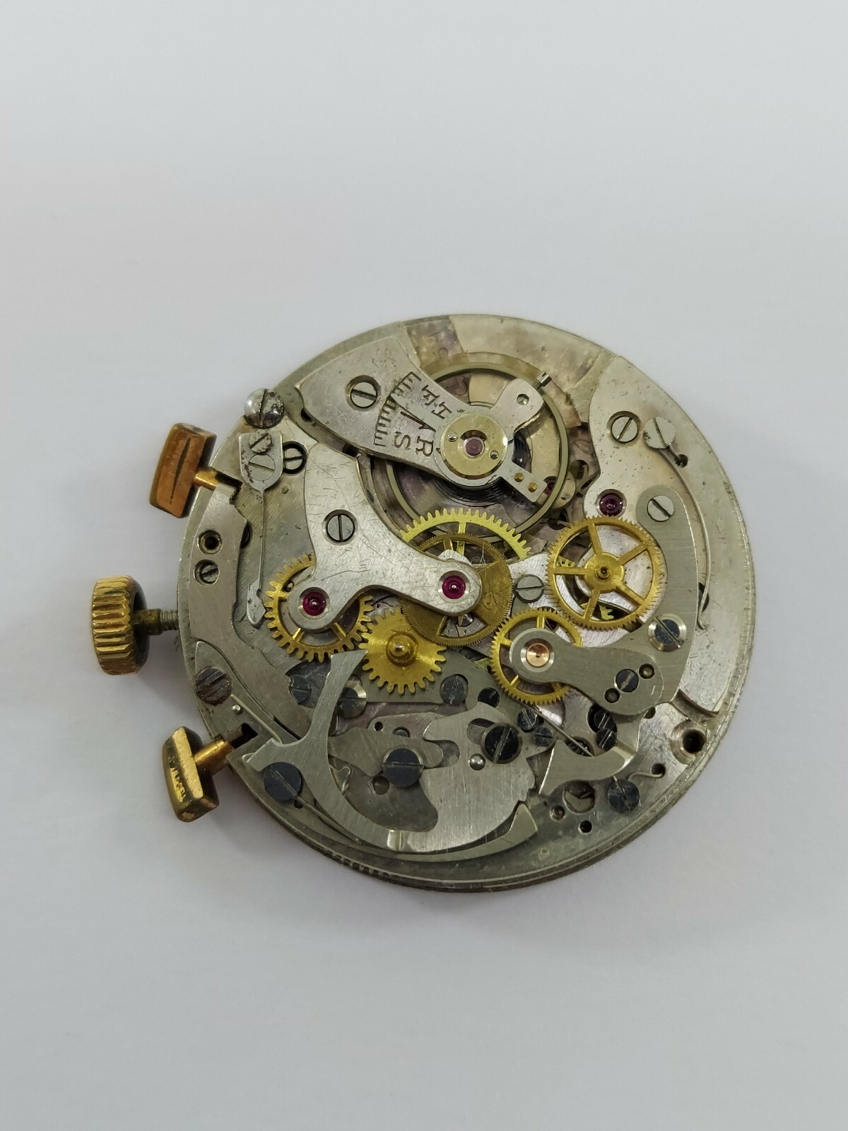 LANDERON 54 MOVEMENT & DIAL BRUNET MANUAL CHRONOGRAPH 17 JEWELS SWISS ...