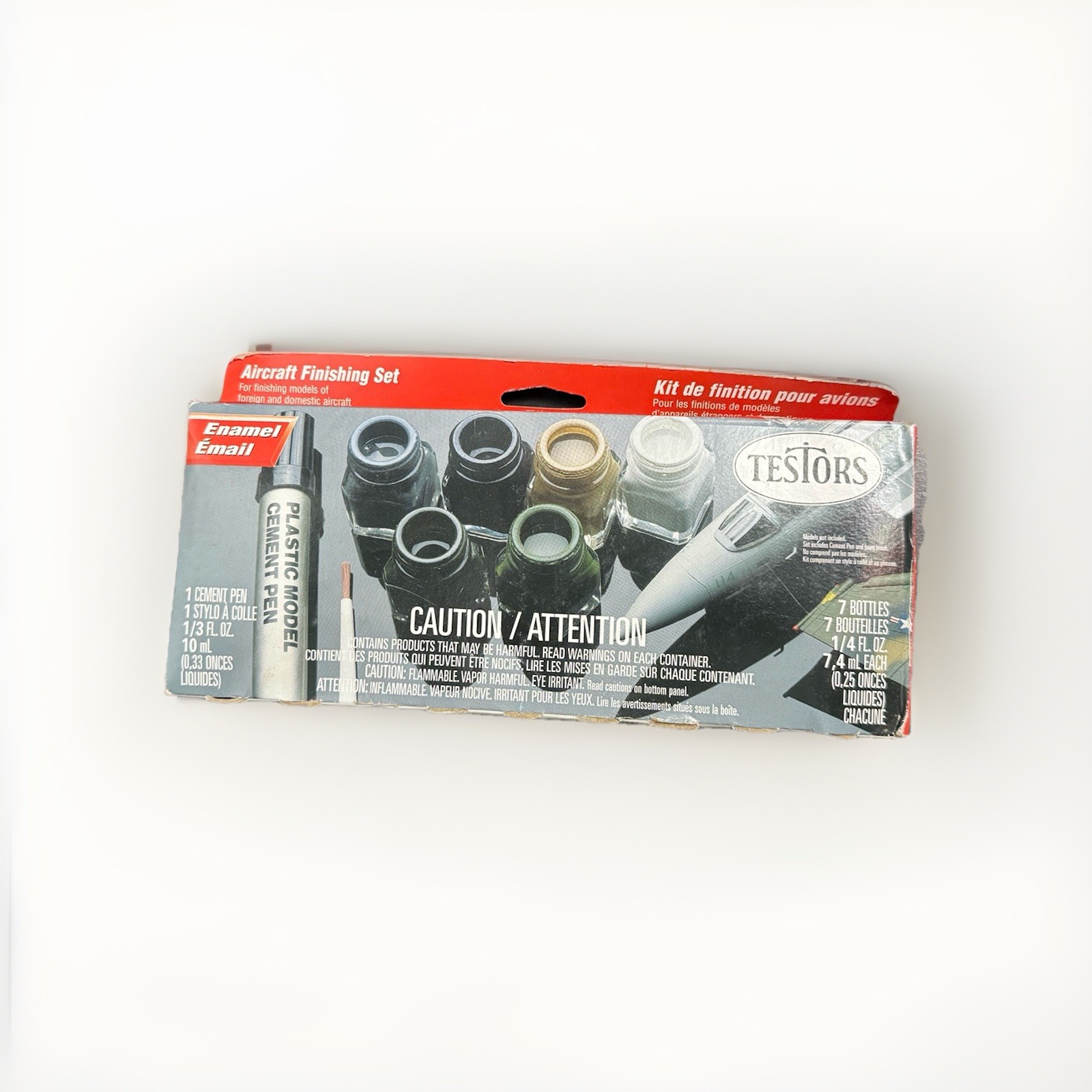 Aircraft Finishing Set Testors No. 9121 1/3 fl oz Paint Thinner Cement ...