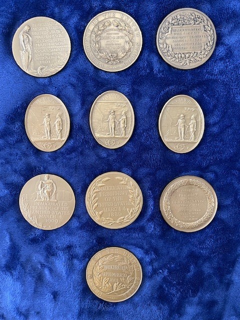Presidents Medals Collection designed by Charles E Barber, (Bronze, 10 ...