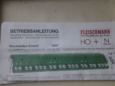 Manuals Fleischmann 6052 6205 6206 6221 6242 6425 6435 6950-3-4-5-6-7 ...