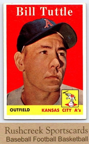 1958 Topps #23a Bill Tuttle Name in White Letters | eBay