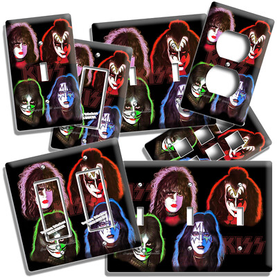 KISS ROCK BAND SOLO ALBUM INSPIRED LIGHT SWITCH OUTLET PLATES MUSIC ...