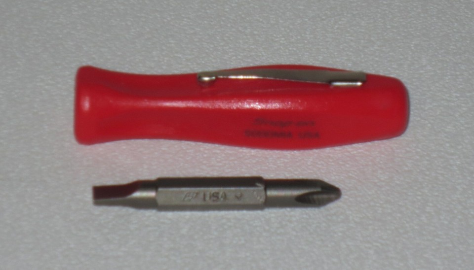 *NEW* Snap-on Pocket Screwdriver SDDDM1AR Reversible Tip *RED* BRAND ...