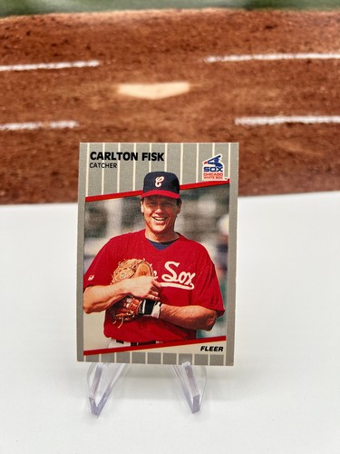 Carlton Fisk 1989 Fleer Baseball Card 495 Chicago White Sox | eBay