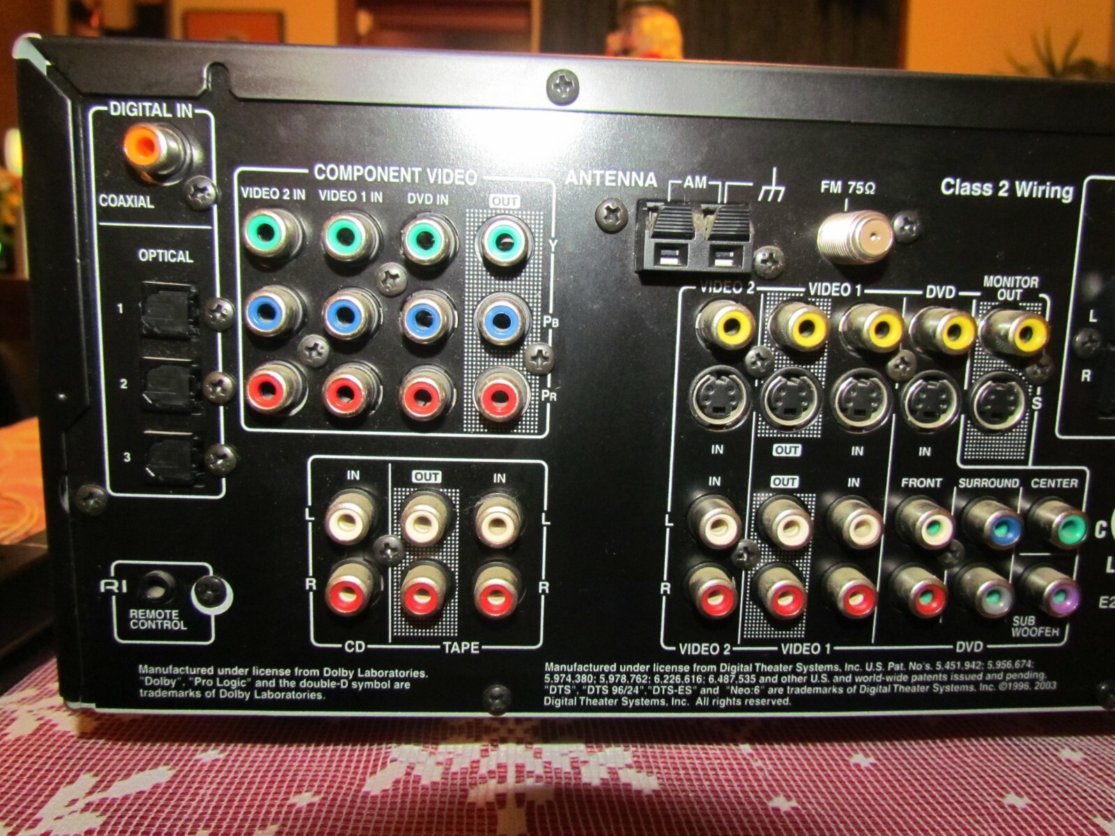 ONKYO AV RECEIVER HT-R530 WITH REMOTE AM FM WIRES MANUAL EXCELLENT ...