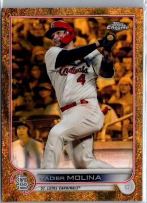 2022 Topps Gilded Collection Yadier Molina Lava Gold Etch /10 Cardinals ...