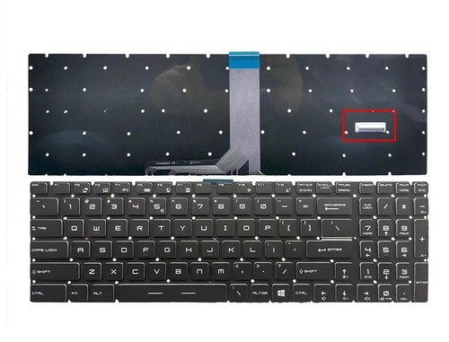 New MSI GS75 GE75 Raider 9SE 8RE MS-17E1 MS-17E2 Keyboard Per-Key RGB ...