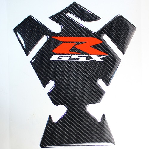 Real Carbon Fiber Tank Pad+8" 3D Logo+2-Tone GSXR/Busa Sticker Kit ...
