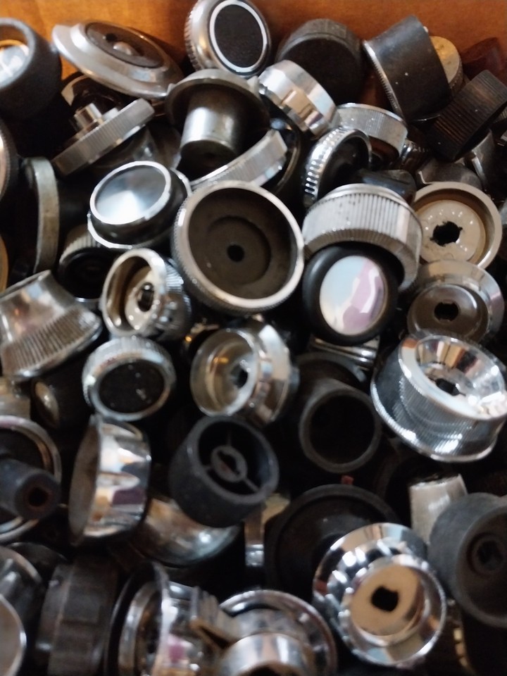 Vintage Car, Audio, Radio, TV, Knobs NOS and Used. 7+ lb,s in good ...