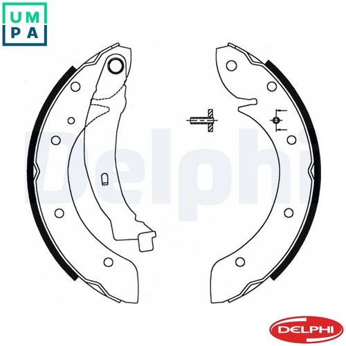 BRAKE SHOE SET LS1716 FOR PEUGEOT PARTNER/FURGON/Box/Body/MPV/Van ...