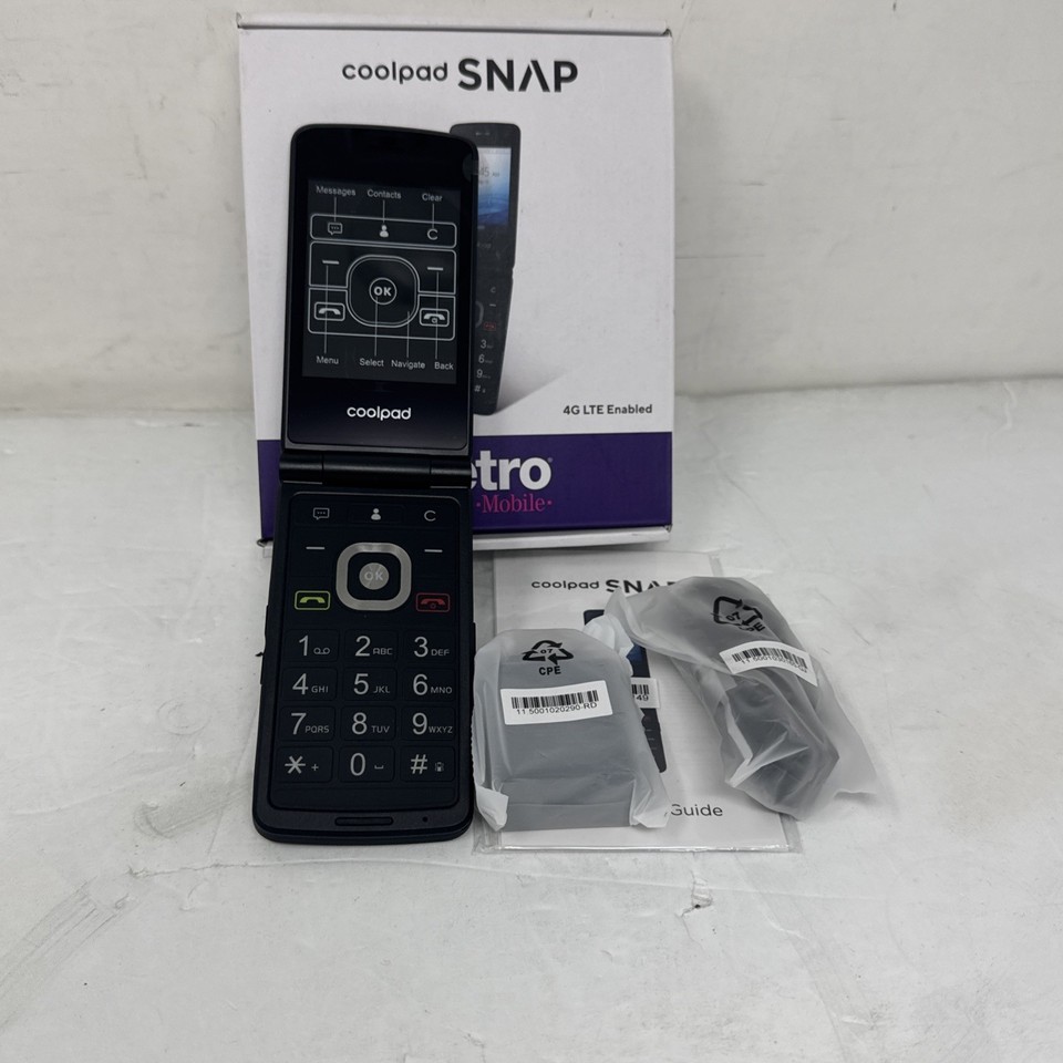 Coolpad Snap 3311A Android 4G LTE Flip Phone Lock to Metro Pcs | eBay