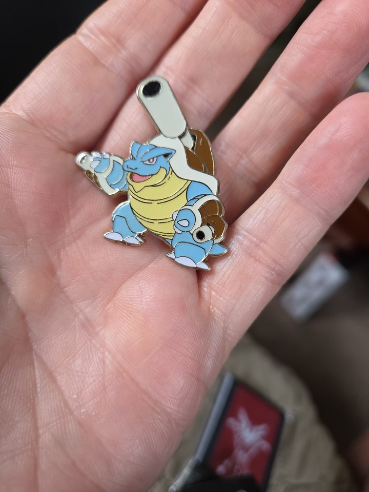 Official Pokemon MEGA BLASTOISE Card Pack Trading Lapel Pin | eBay