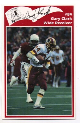 1986 REDSKINS GARY CLARK Frito-Lay Police Card LAW ENFORCEMENT #8 FREE ...