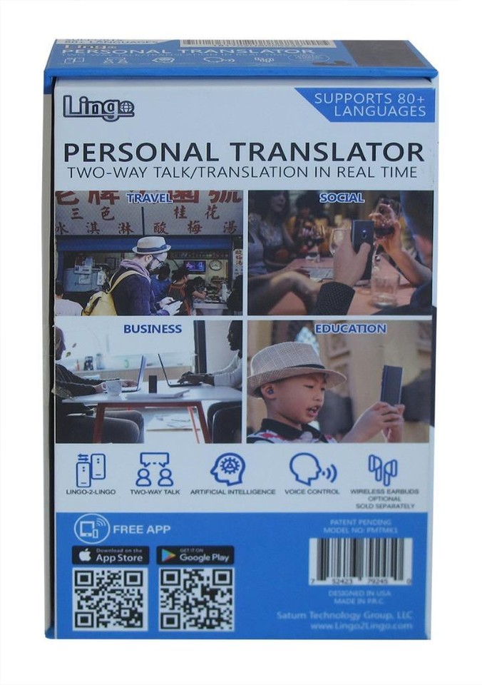 Lingo Two-Way Multi-Language Two-Way Personal Translator Device msrp ...