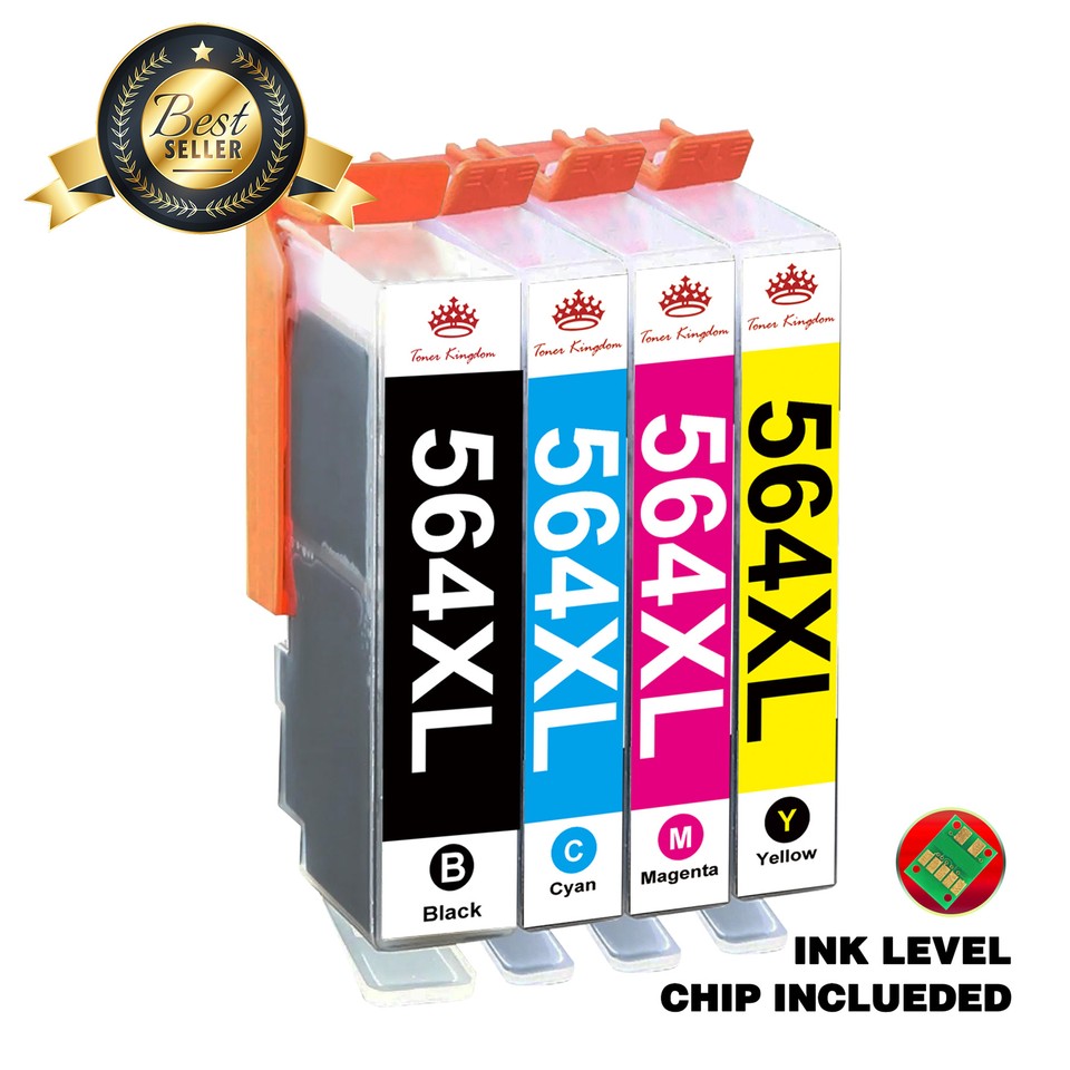 564XL Ink Cartridge for HP Photosmart 5510 7510 7525 Deskjet 3520 3522 ...