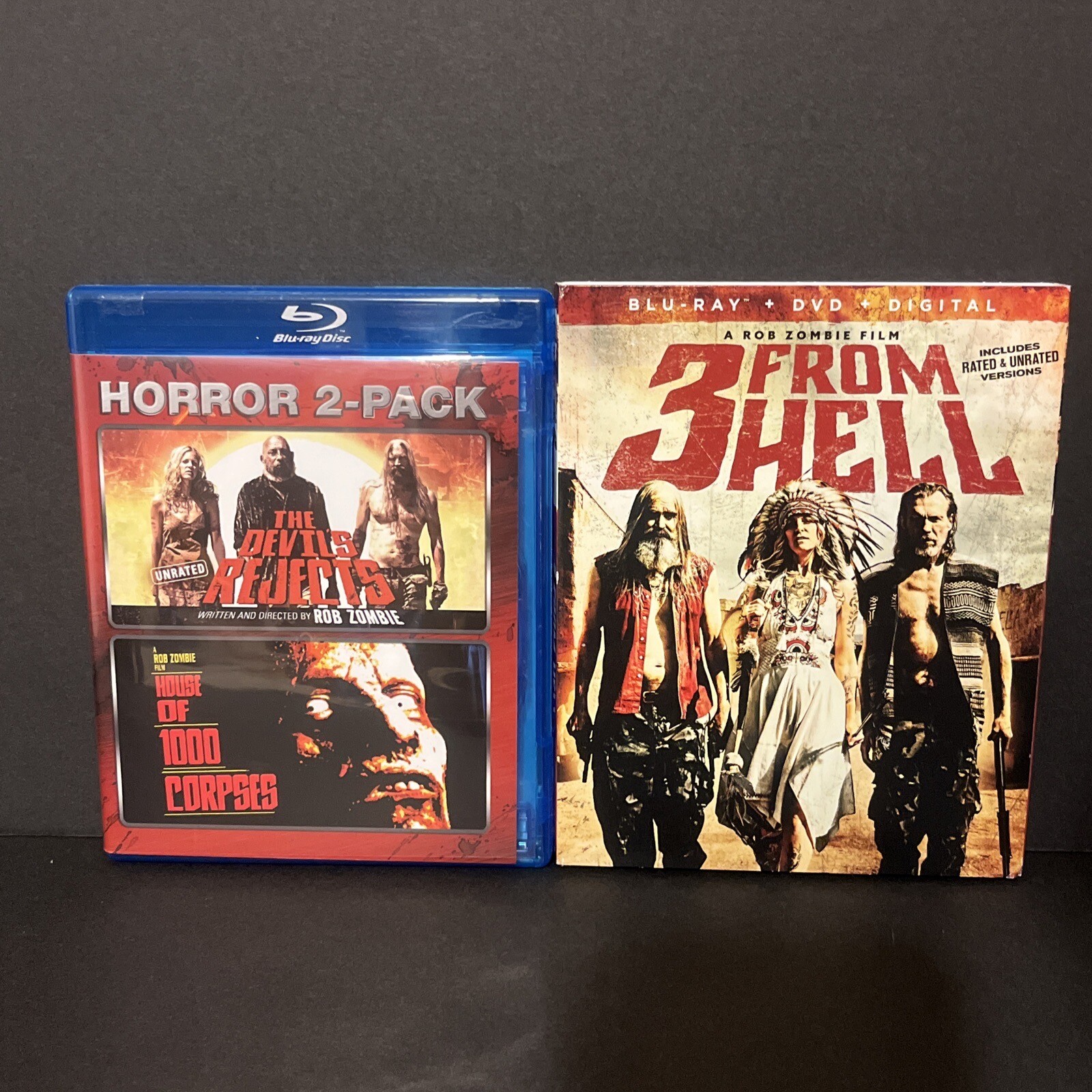 Rob Zombie House Of 1000 Corpses The Devil’s Rejects 3 From Hell Blu Ray Movies 31398131595| eBay
