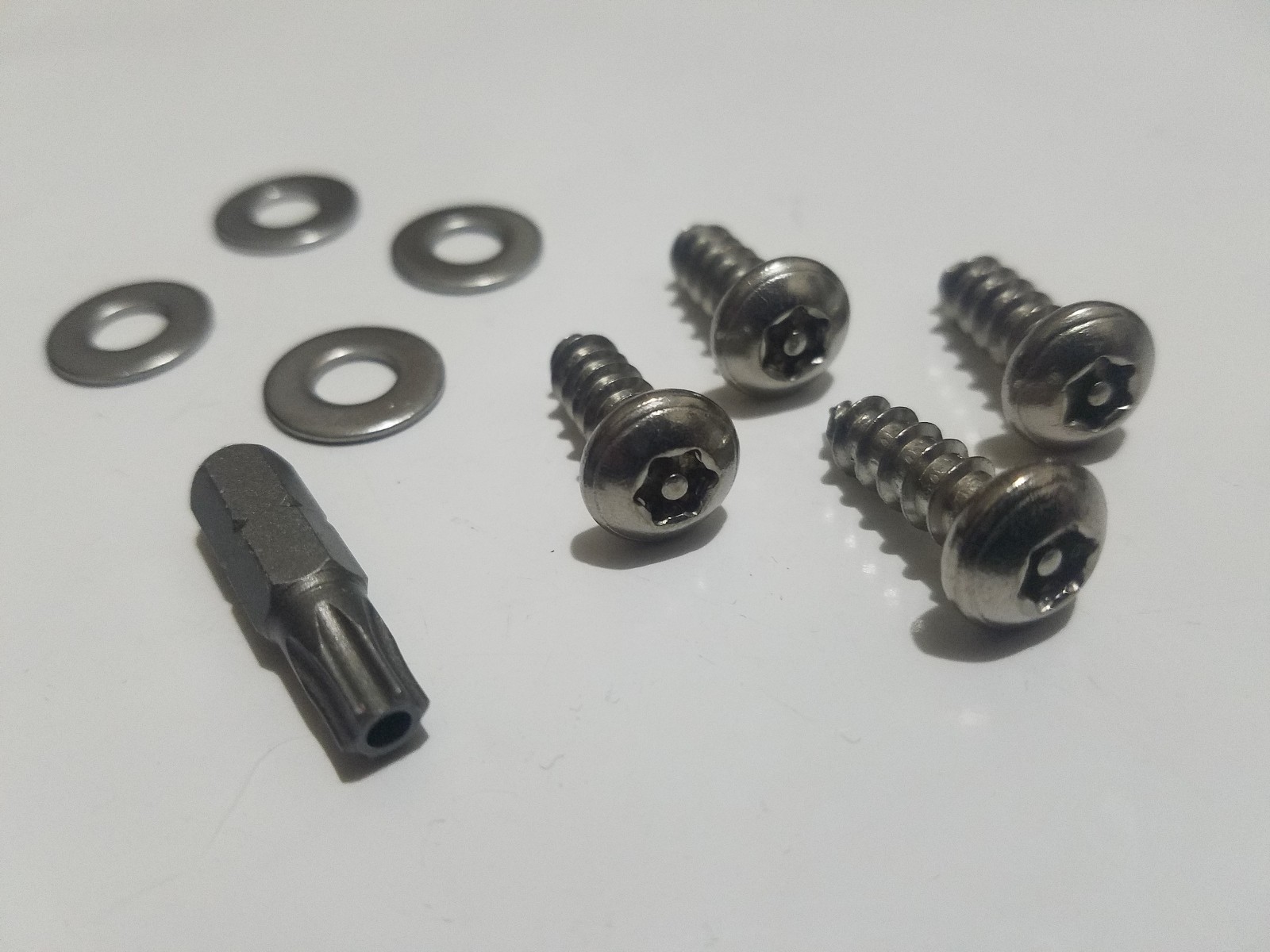 Theft Deterrent Security License Plate Screws Stainless Steel for Ford ...