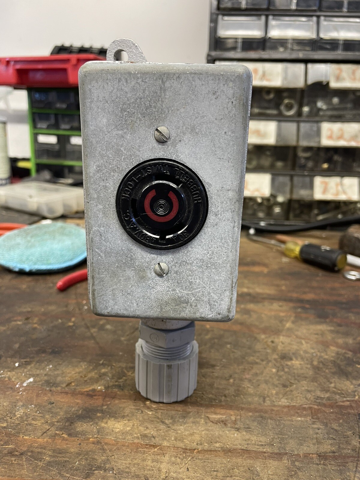 Hubbell Female 30 Amp Twist-Lock Receptacle 480Vac Generator Plug In | eBay