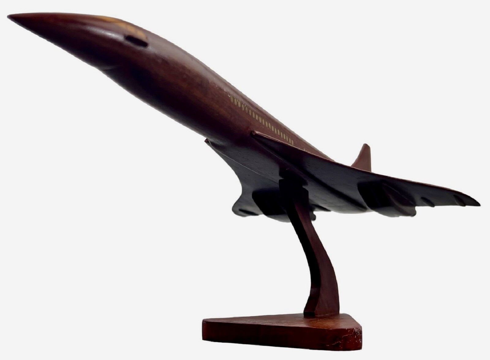 Mahogany Wood Hand Made Concorde Plane Desk Top With Stand | eBay