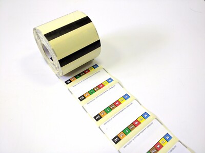 62mm X 29mm 7 DAY DATE ROTATION LABELS CATERING STICKERS SAFETY LABELS ...