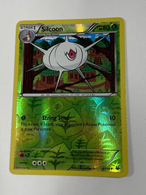 2015 Canada Release Silcoon 4/108 Roaring Skies Reverse ‘Leaf Holo ...
