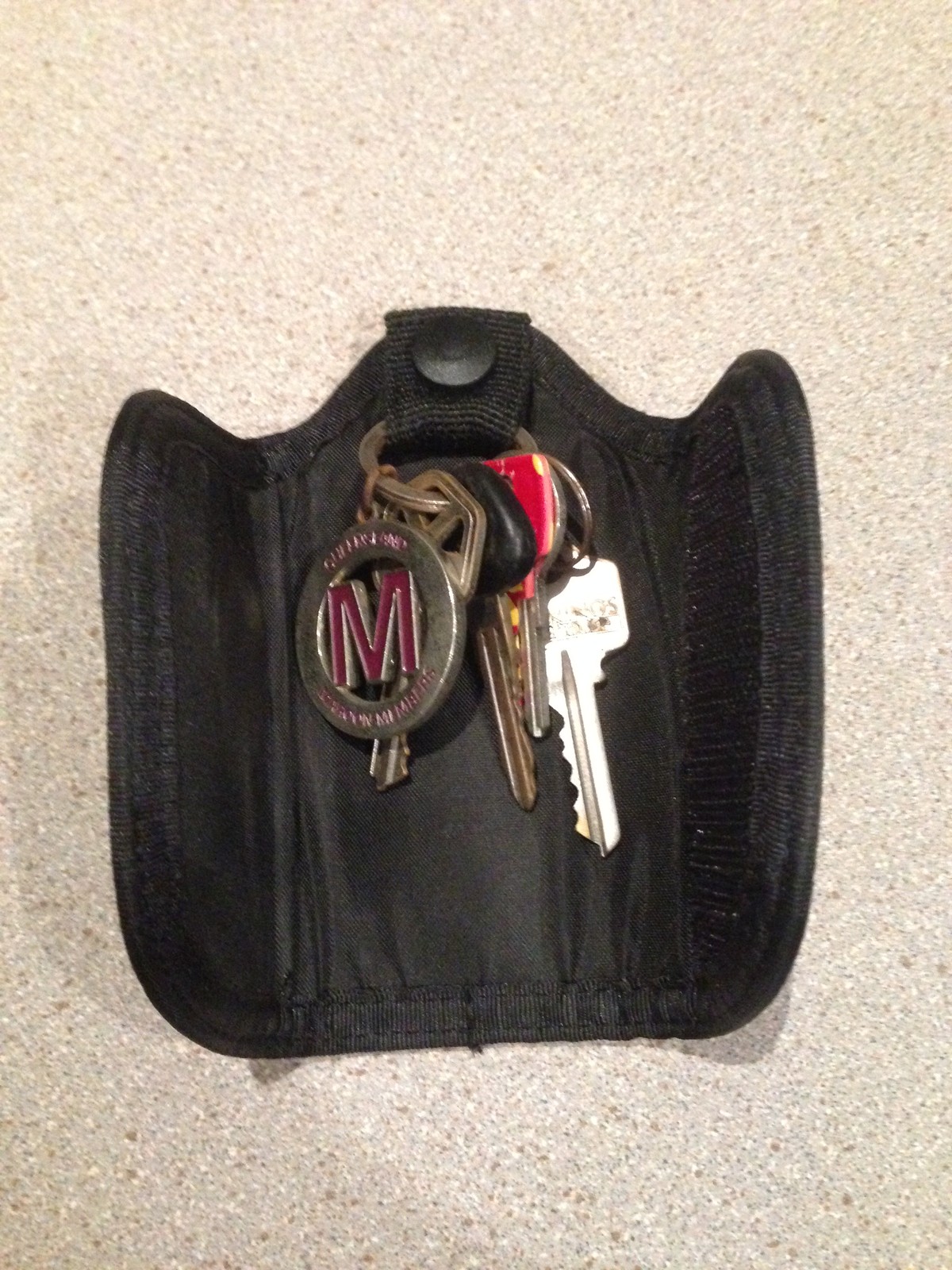 LEGEAR POLICE ISSUE TACTICAL BLACK SILENT KEY HOLDER KIT BELT POUCH ...