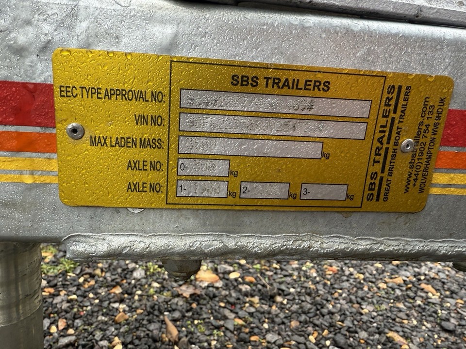 SBS R4/3500EL Twin Axle Multi Roller Boat Trailer | eBay UK