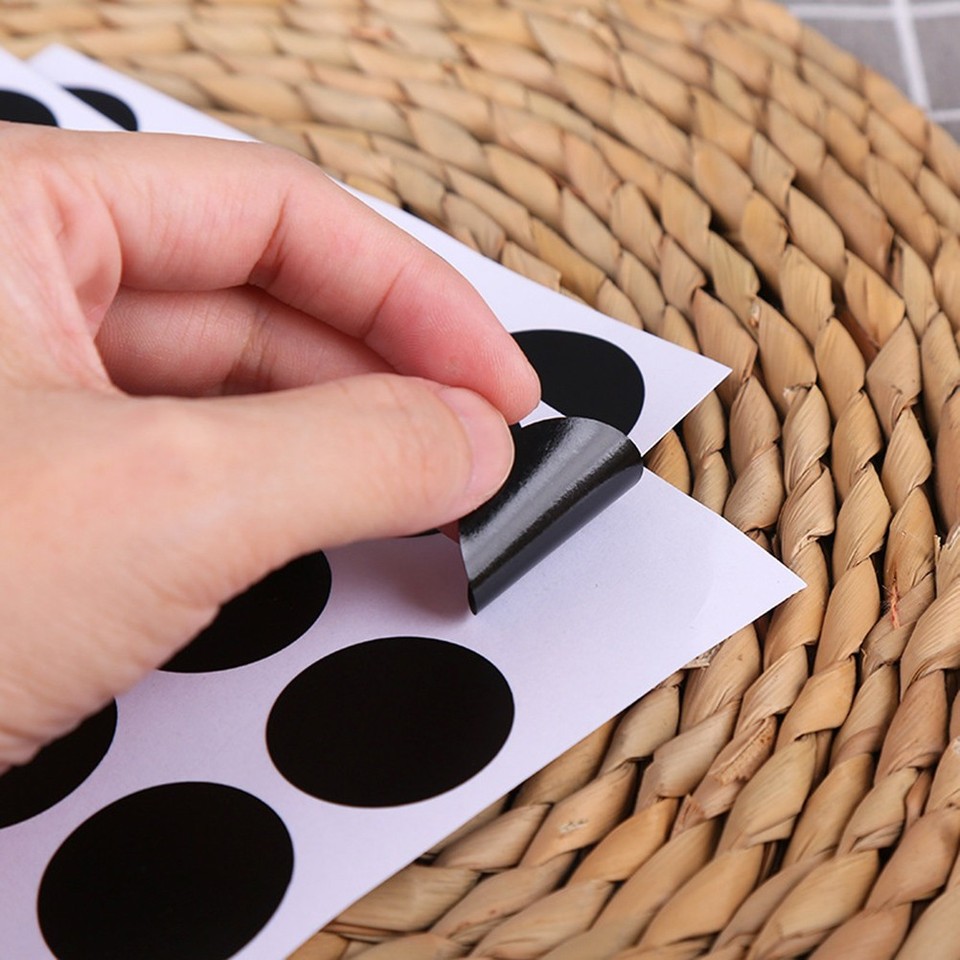 3 Pack Removable Stickers Labels for Spice Jars Black Chalk Bottles ...