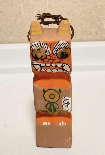 Oni Clay Bell Japanese Folk Art Retro Collectible Duty Paid or ...