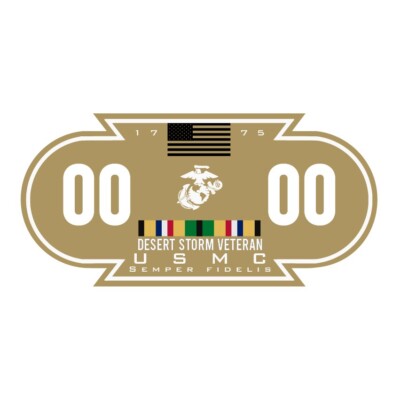 USMC Desert Storm Veteran Decal - USMC MOS Decal - US Marine 10" Decal ...