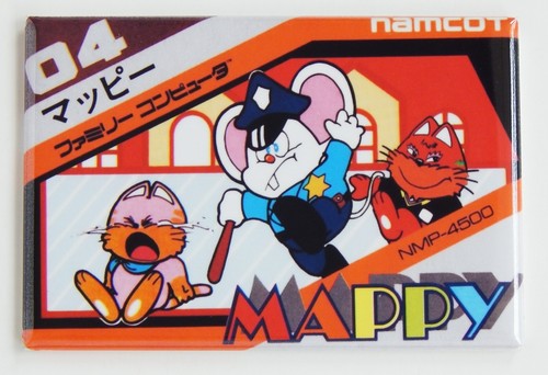 Mappy (Famicom) FRIDGE MAGNET video game box NES | eBay