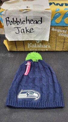 NWT NFL SEATTLE SEAHAWKS LOGO CAP HAT KNIT SKULL BEANIE POM WOMEN | eBay