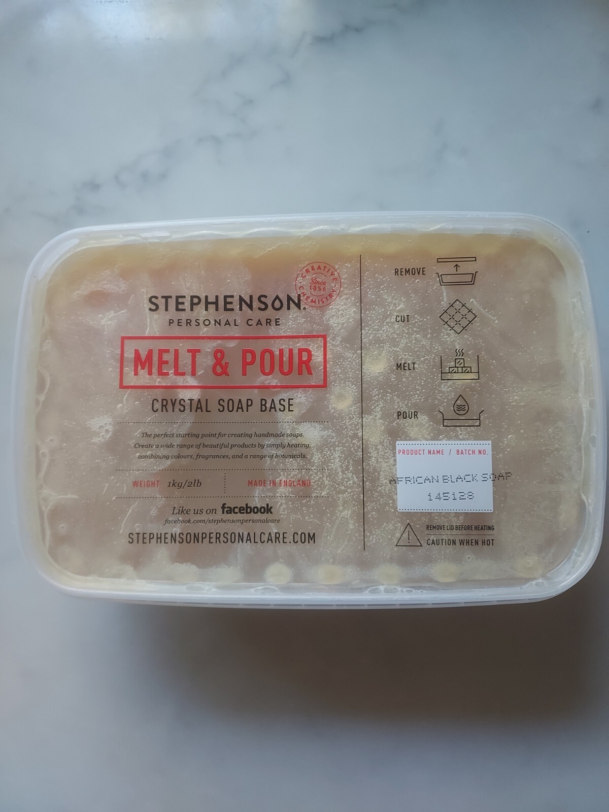 African Black Soap Crystal Soap Base STEPHENSON PERSONAL CARE Melt ...