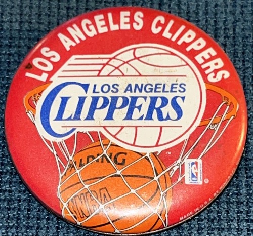 vintage 90s Los Angeles Clippers NBA Basketball Button Pinback LA Paul ...