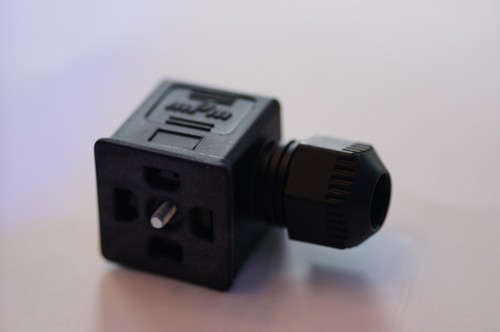 mPm Valve and Solenoid Connector TW1 B-12 180 Fischer IP67 with GASKET ...