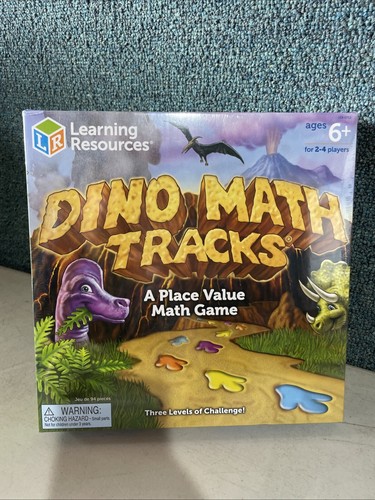 Dino Math Tracks A Place Value Math Game Learning Resources New Sealed ...