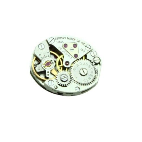 LOUIS Berman 103 Rare Vintage Watch Movement 25 Jewels 5.75 x 6.75 ...