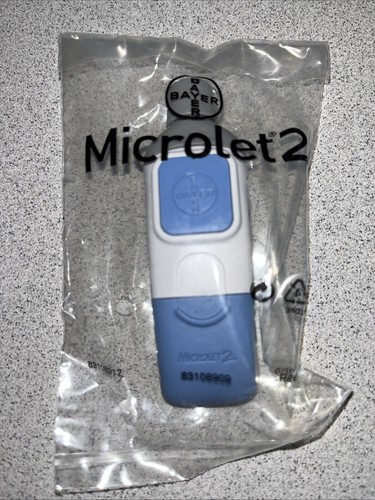 NEW One Bayer Microlet2 Lancet Device Diabetes Blood Sugar Testing ...