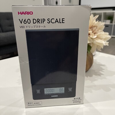 Hario V60 Drip Coffee Scale and Timer Pour-Over Scale Black (New Model ...