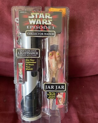 Star Wars Episode 1 Jar Jar Binks Watch with Lightsaber (New In Package ...