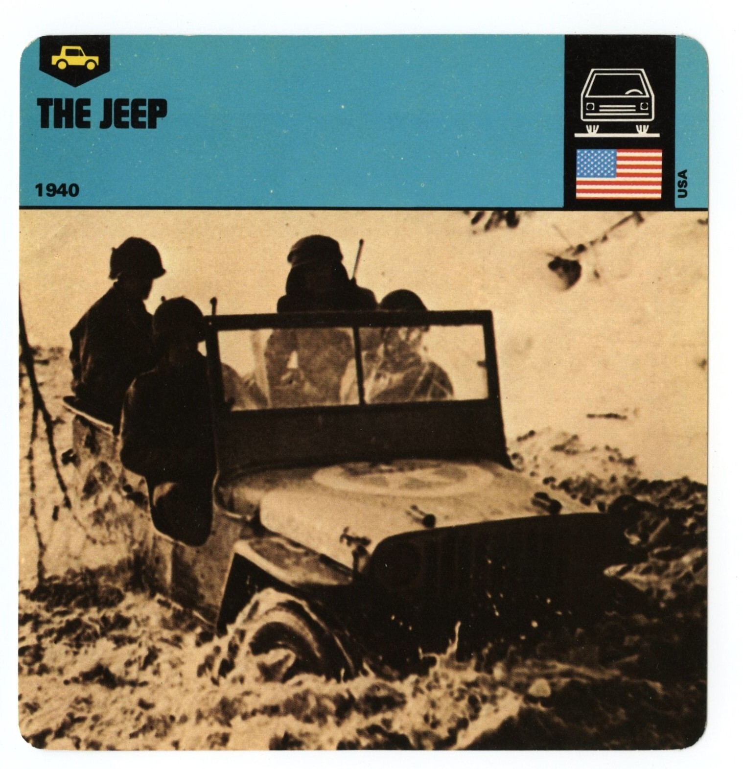 The Jeep - Utility / Military Vehicles Edito Service Auto Rally Card | eBay