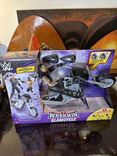 WWE Mattel The Undertaker WREKKIN' Slamcycle Motorcycle with Figure ...