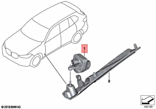 Genuine BMW X5 G05 G07 X5 30dX 40iX Light module light carpet Right ...