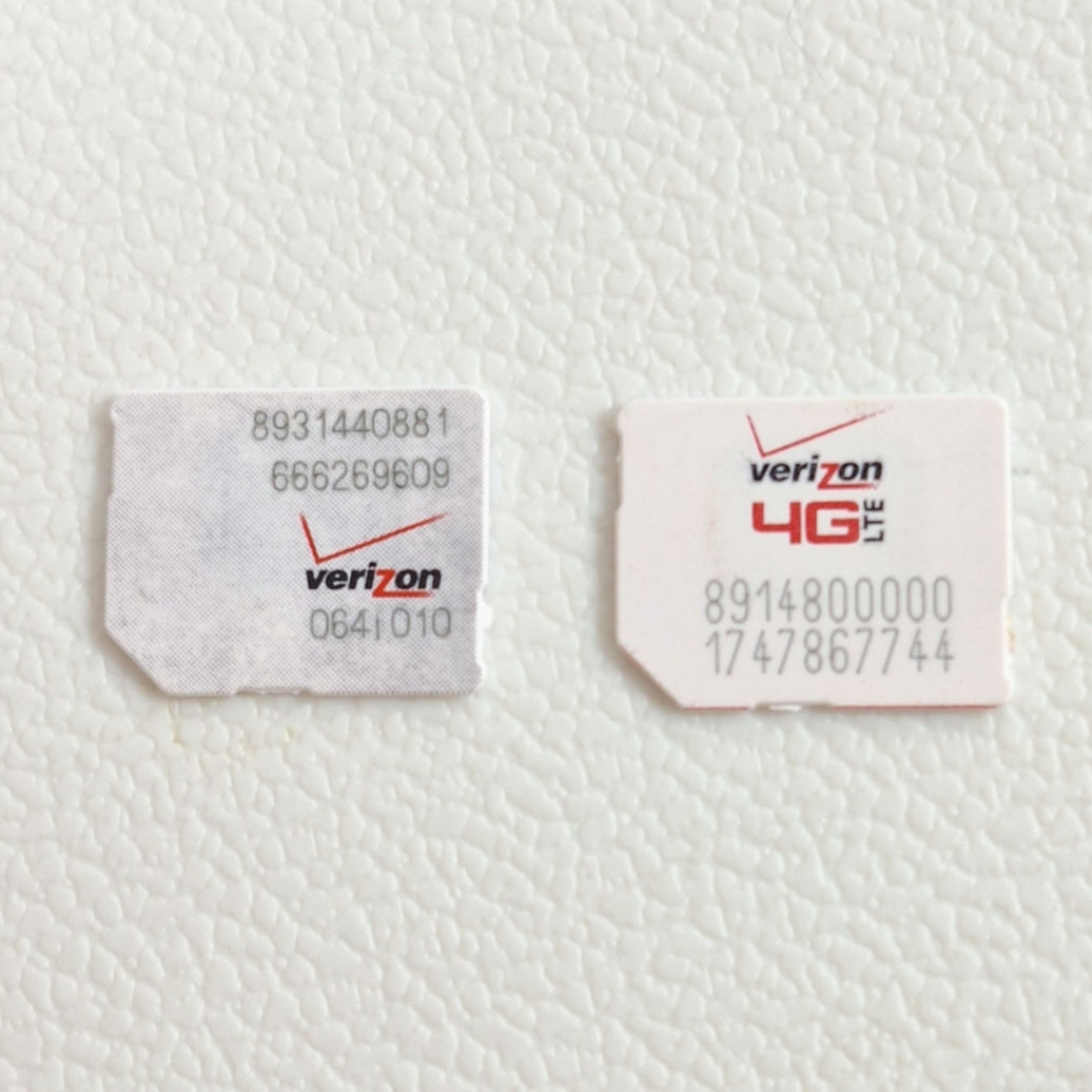 Verizon SIM Card Micro SIM for Testing Activation Bypass Only | eBay
