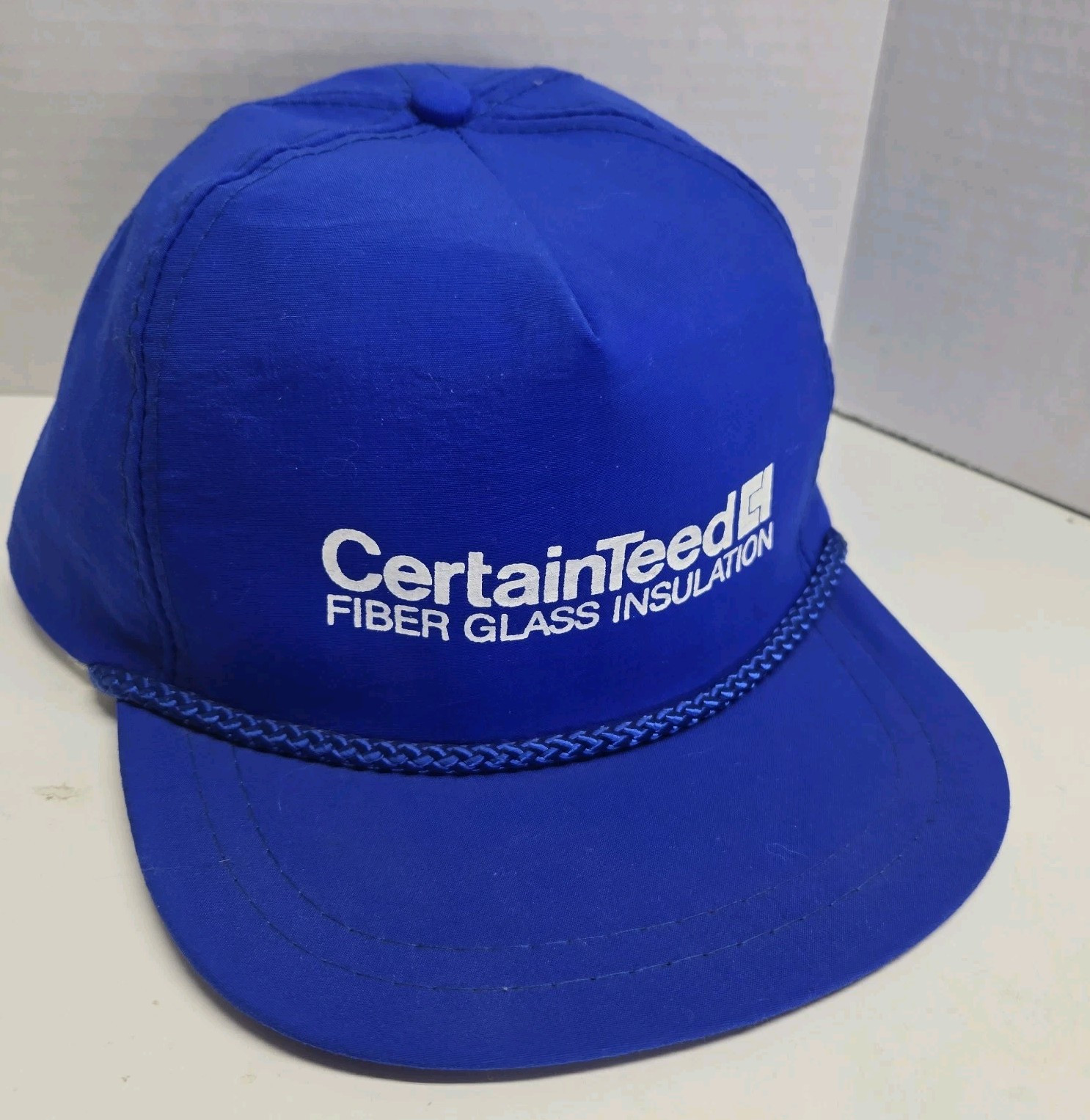 Vtg Certainteed Fiberglass Insulation Strapback Rope … - Gem