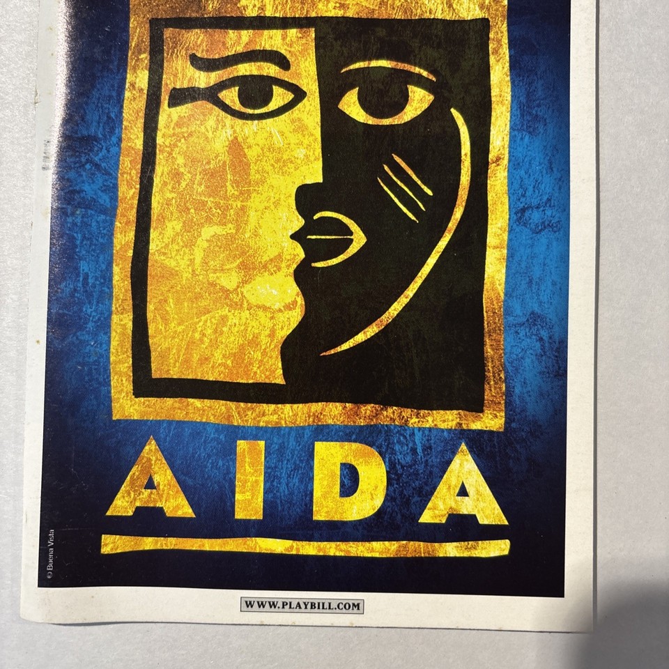 Aida NYC Broadway Playbill Heather Headley Adam Pascal | eBay