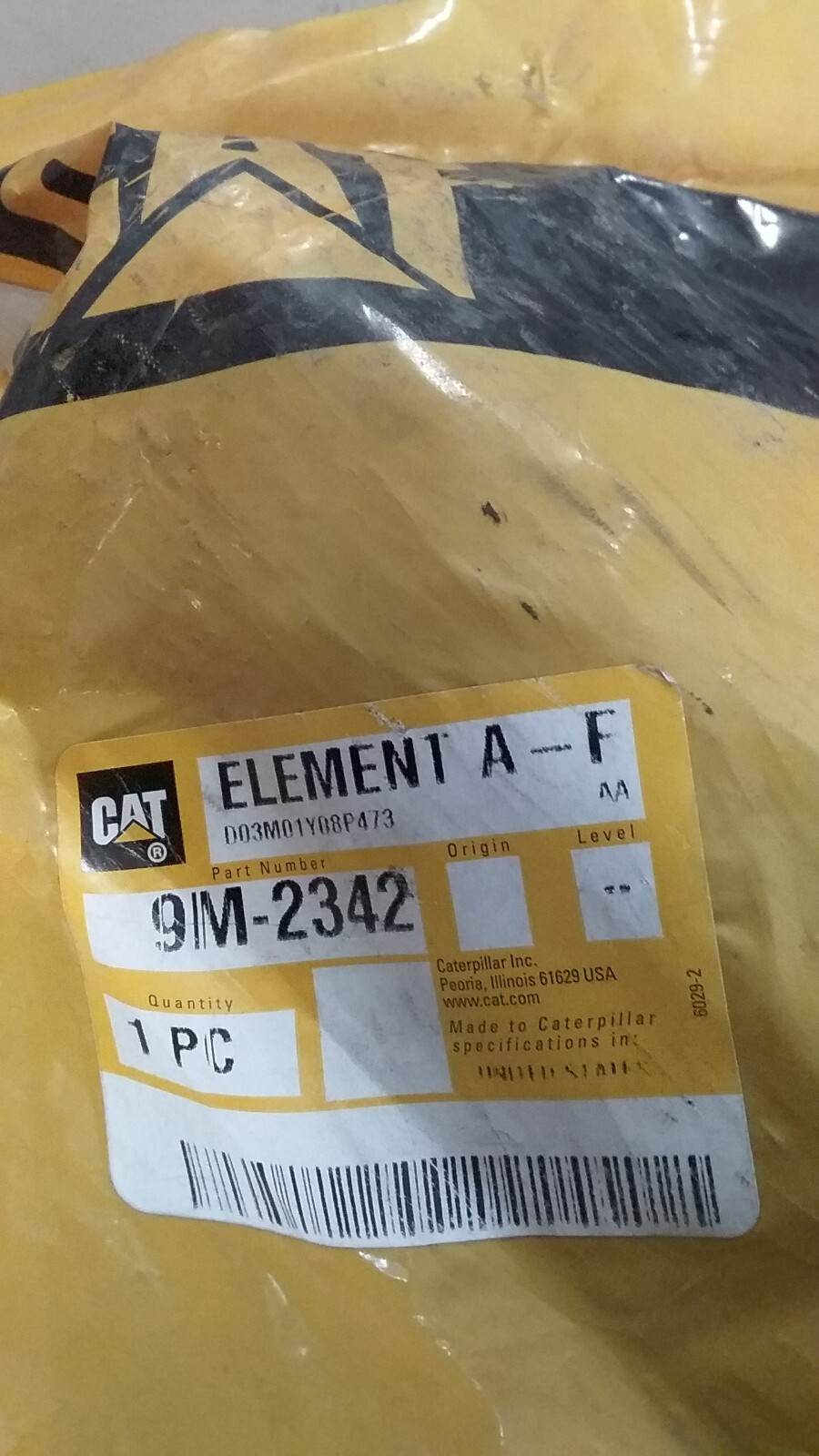 CATERPILLAR 9M2342 - Fuel filter cross reference