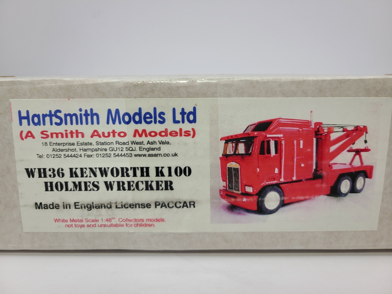 Kenworth K100 Holmes Wrecker - Red - ASAM Smith 1:48 Scale Model New | eBay