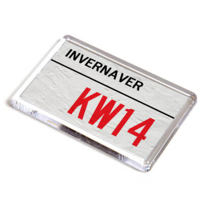 FRIDGE MAGNET - Invernaver KW14 - UK Postcode | eBay UK