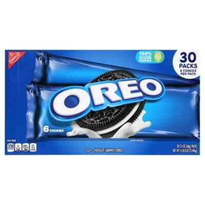 Oreo Chocolate Sandwich Cookies 30 pk./2.4 oz. | eBay